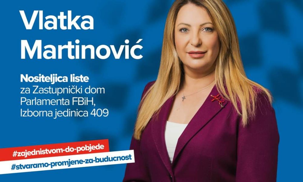 Doc. dr. sc. Vlatka Martinović nositeljica liste HDZ BiH za Zastupnički ...